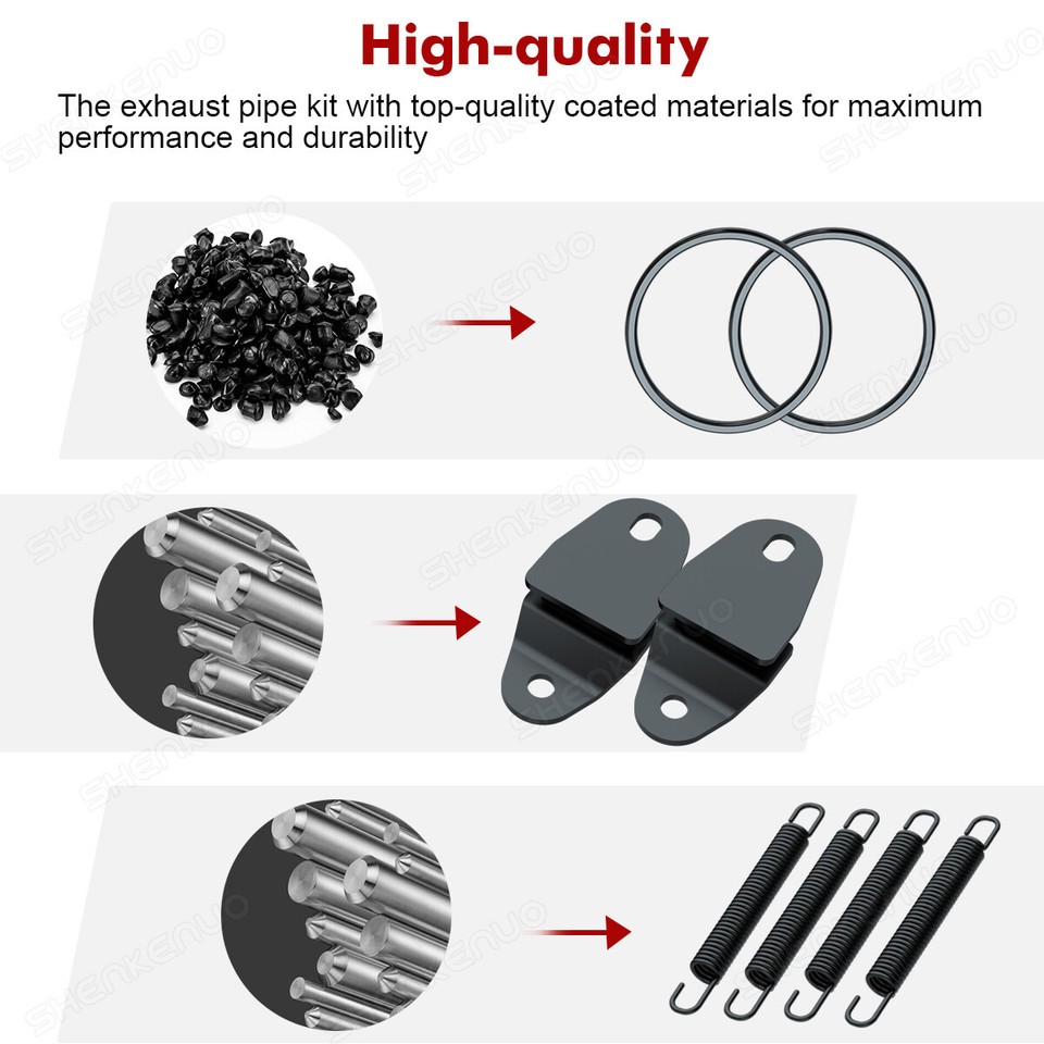 Exhaust Muffler Pipe Springs Stays Mounts Hangers for Yamaha Banshee ...