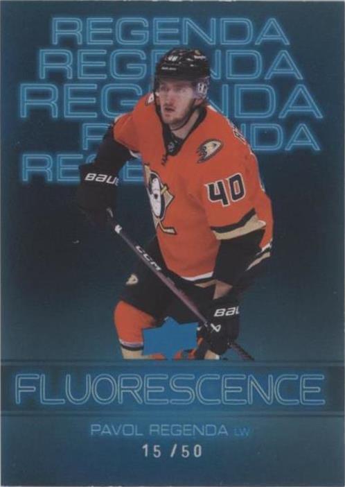 2022-23 Upper Deck Series 2 - Fluorescence Pavol Regenda #F-49 Blue /50 ...