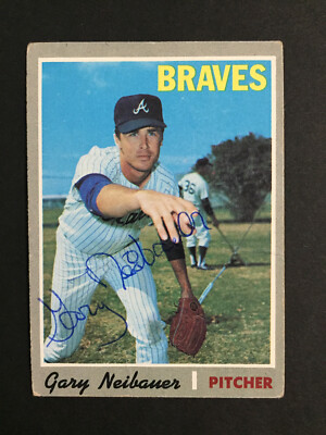 Gary Neibauer Braves signed 1970 Topps baseball card #384 Auto ...