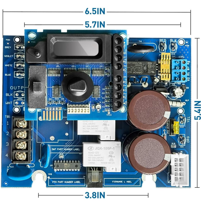 2025 Version GLX-PCB-RITE Main Circuit Board & GLX-PCB-DSP Display ...