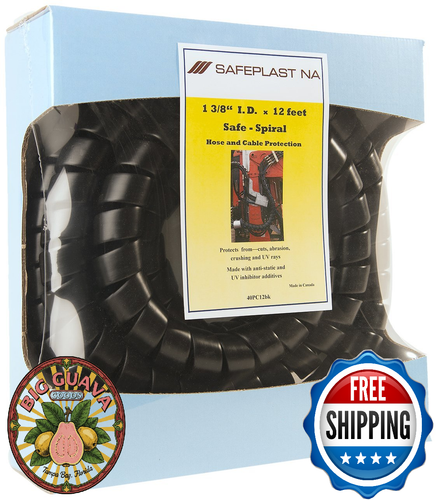 Caplugs SPPC Safeplast Spiral Wrap Hose Cable Protector 1.5" x 12ft ...