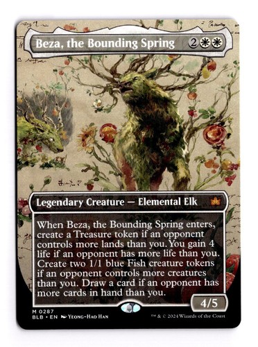 MTG - Beza, the Bounding Spring (Borderless) #287 - Bloomburrow | eBay