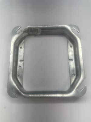 4 in. Square Device Cover, Steel, 2-Device, 3/4 in. Raised Steel City ...