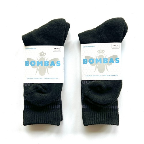 Bombas Bee Better Women's Calf Socks Black Sz SMALL Fits Size 4-7.5 Lot ...