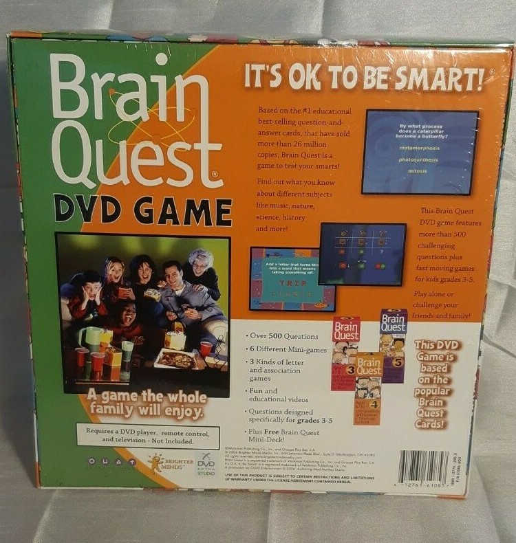 Brain Quest DVD Game: Ages 8-10 (DVD / HD Video Game, 2006) | eBay