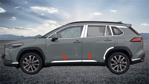 Chrome Door Side Body Molding Cover Trim For 2020-2023 Toyota Corolla ...