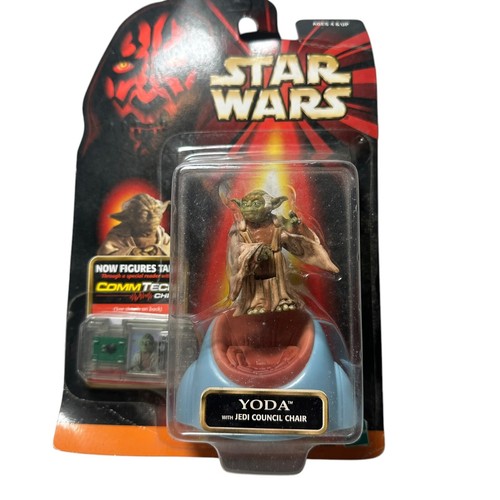 Hasbro Star Wars Episode I YODA w/ JEDI COUNCIL CHAIR, See Pics/Descr ...