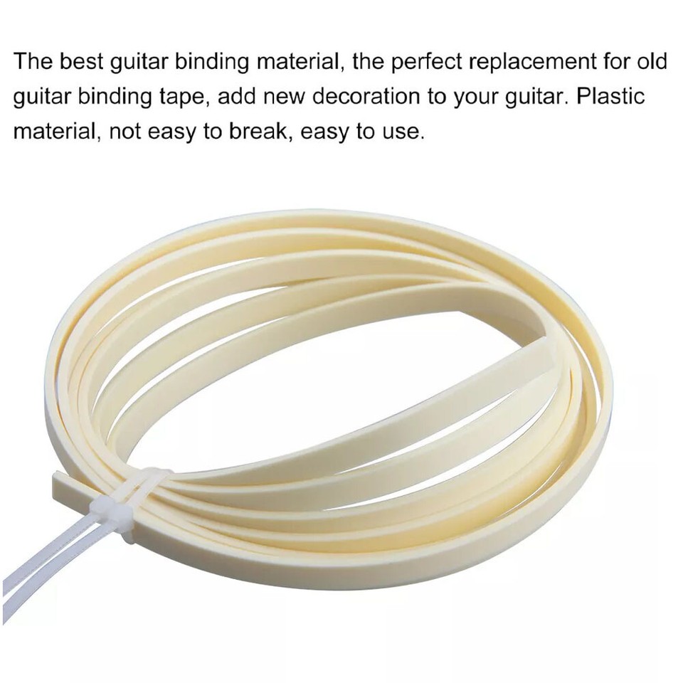 2x Ivory Guitar Binding Purfling Strips ABS Guitar Binding Strip 1650*5 ...
