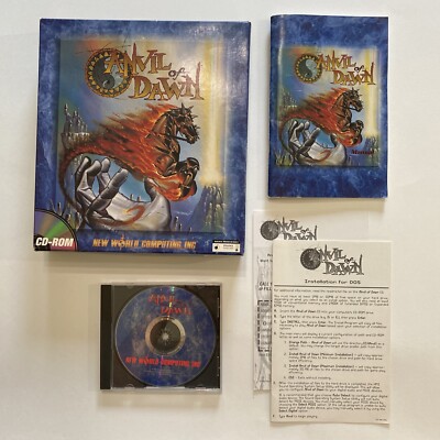 Anvil of Dawn (DOS PC CD-ROM, 1995) Big Box New World Computing ...