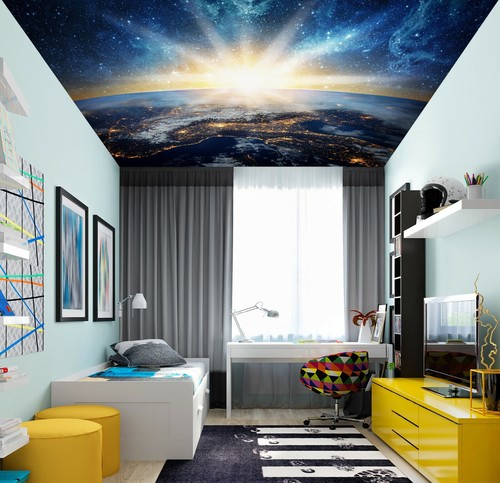 3D Yellow Light 941 WallPaper Murals Wall Print Decal Wall Deco AJ ...