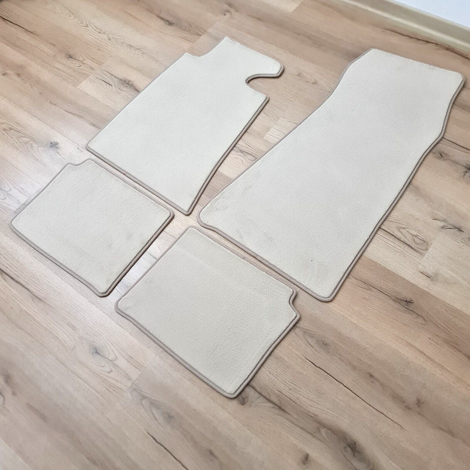 Tan Car Floor Mats For BMW 5 E34 Waterproof Beige Carpet Auto Liners ...