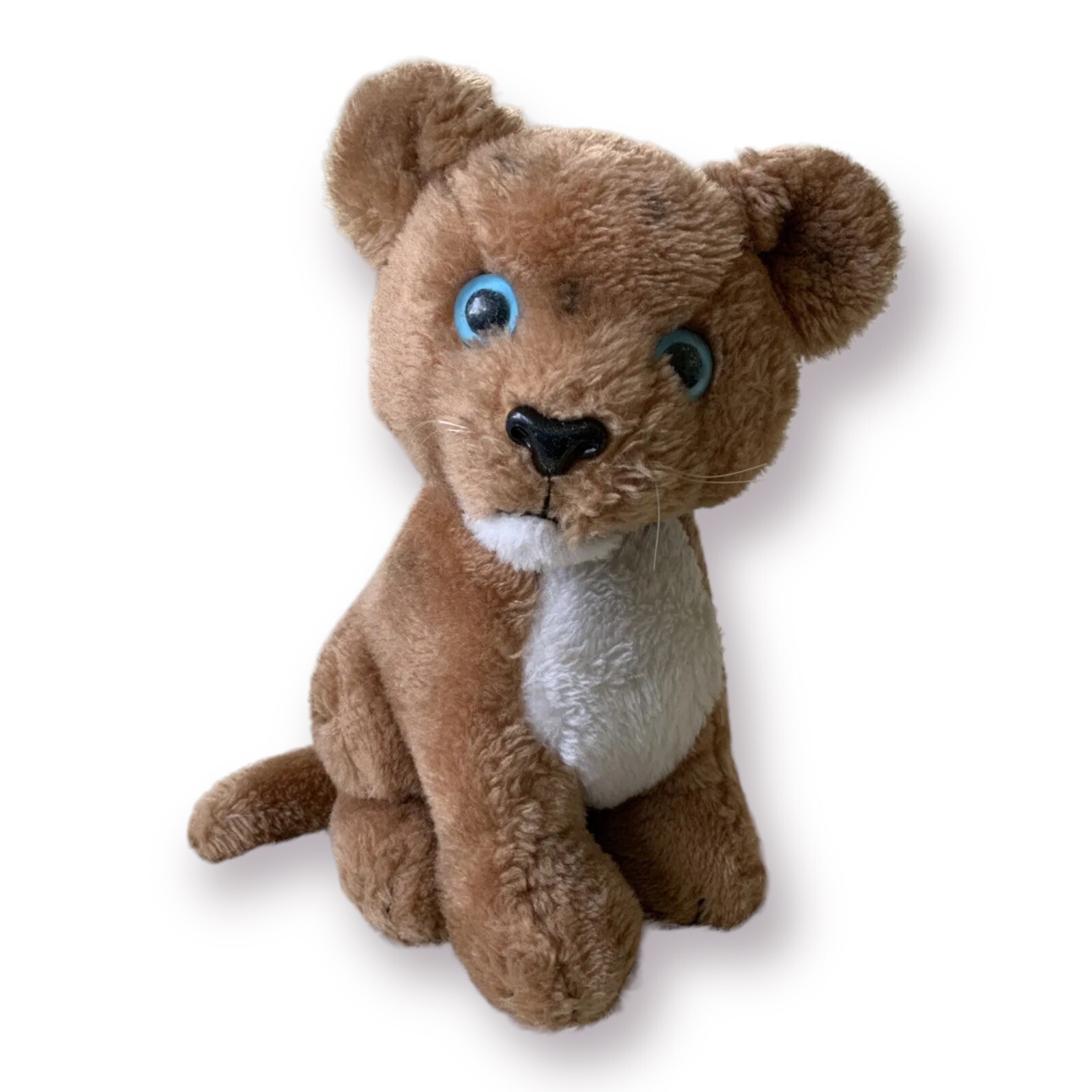 Vintage Dakin 1978 10” Leopard Cat Cheetah Blue Eyes Plush Stuffed ...