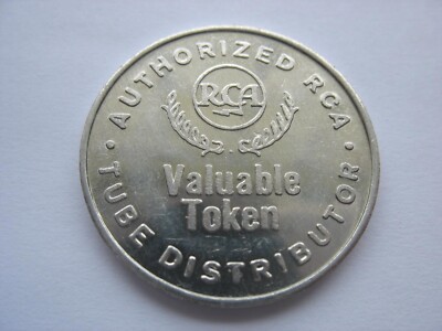 RCA TOKEN - RADIO AND TELEVISION - AUTHORIZED TUBE DISTRIBUTOR ...