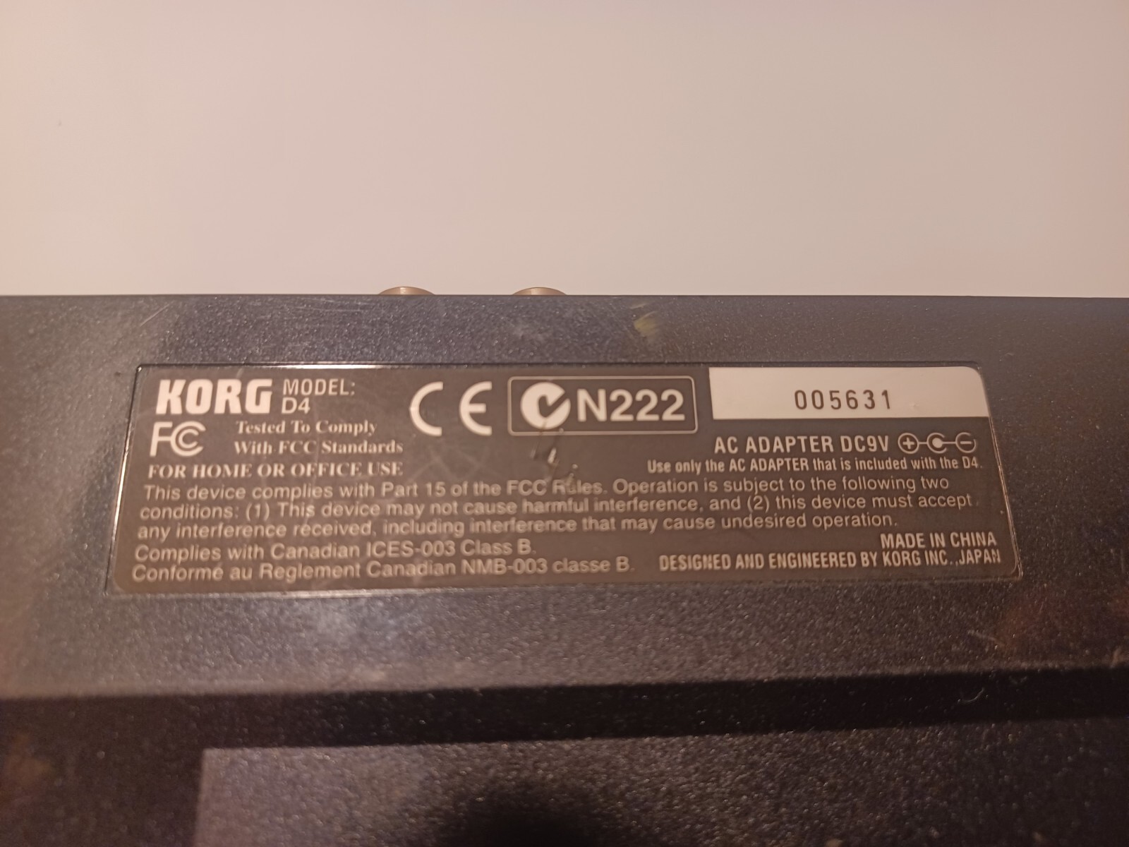 KORG D4 Digital Recorder Compact 4-track Recorder Pre-owned Korg D4 ...