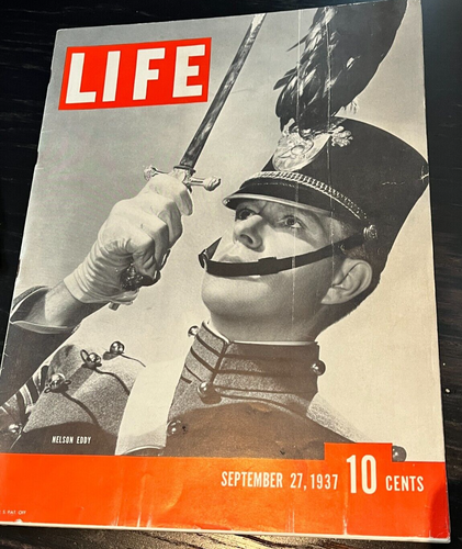Life Magazine September 27, 1937 Nelson Eddy cover | eBay