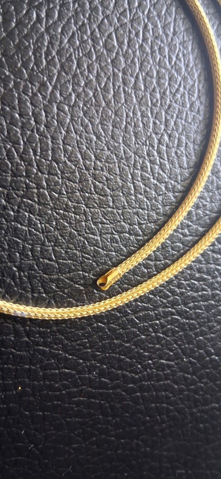 Vintage Midas 14K Yellow Gold 2.0mm Mesh (Snake) Chain Necklace 17.75 ...