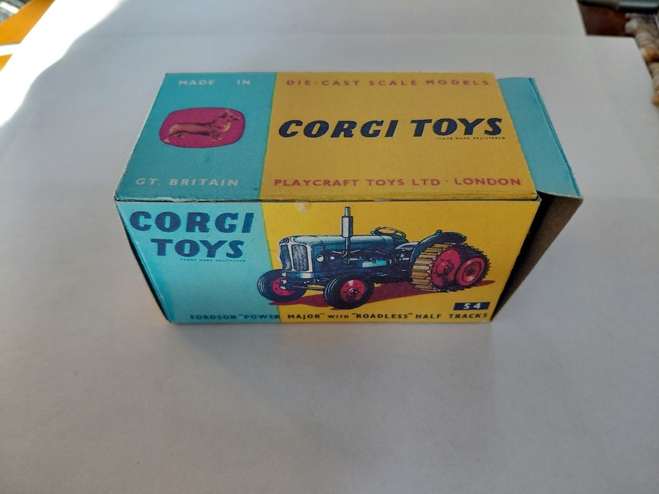 CORGI TOYS #54 Fordson "Power Major" w/ "Roadless" Half Tracks MIB ...