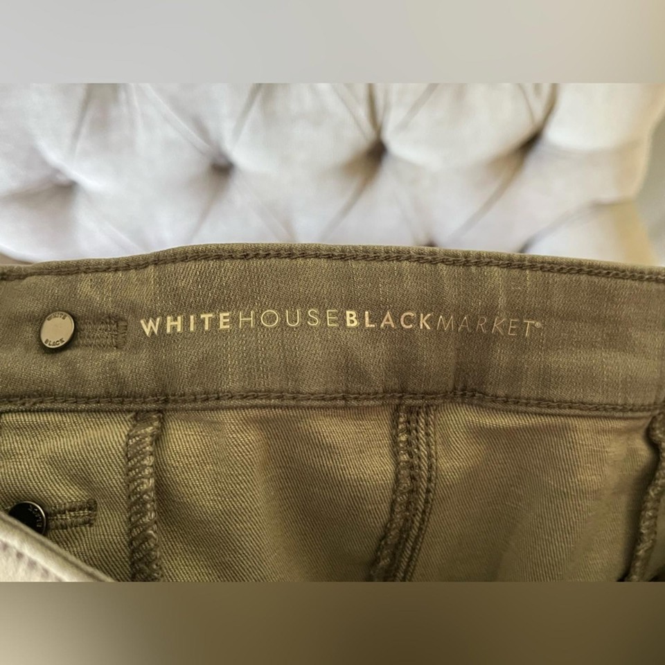 WHBM High-Waisted Sailor Button Jeans Shadow Mist Color | eBay