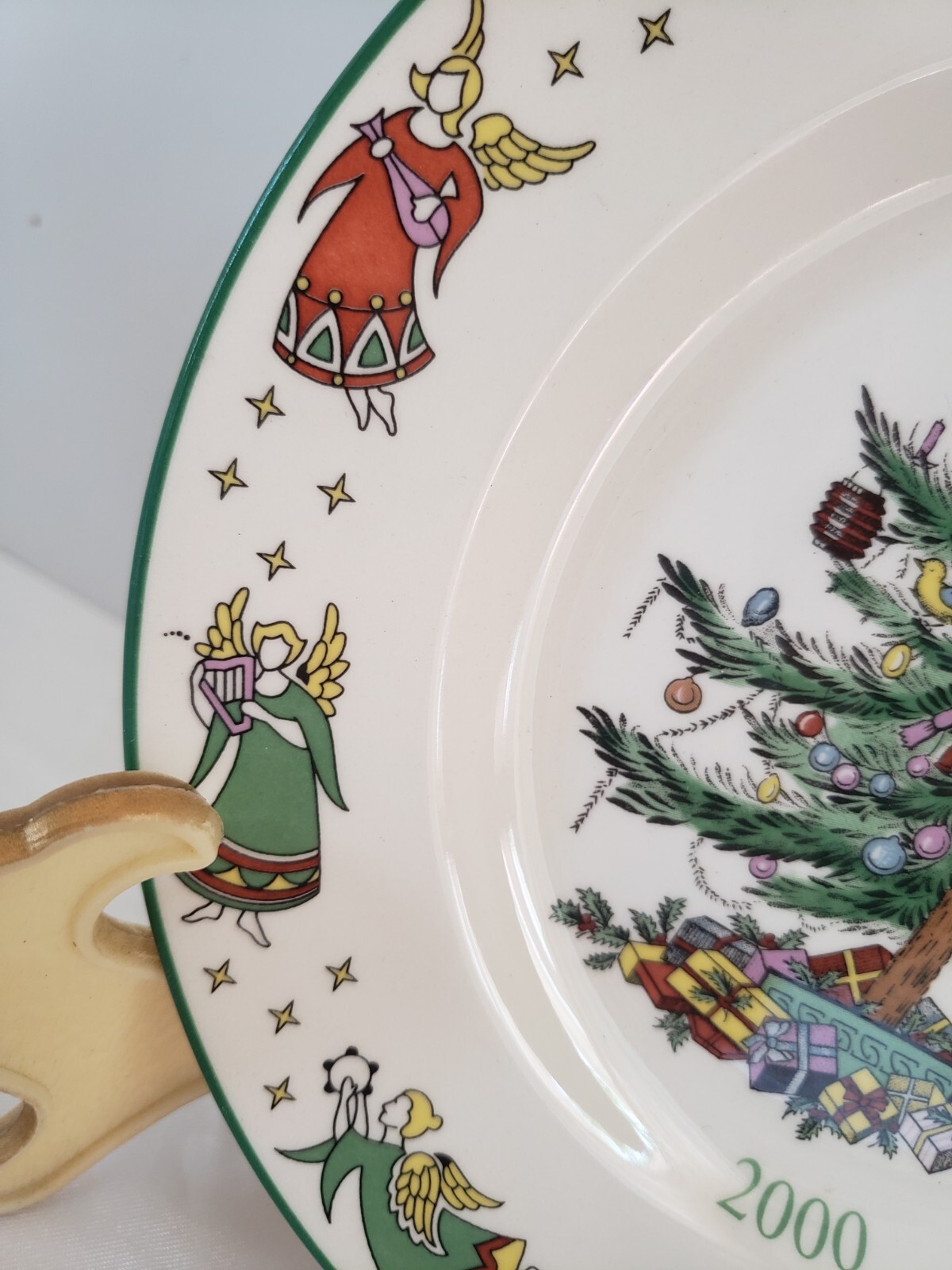 Vintage 2000 Spode Christmas Tree Annual Collector Plate With Angel ...