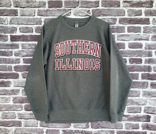 🔥 Southern Illinois University Salukis Gray Sweatshirt Men's Medium M ...