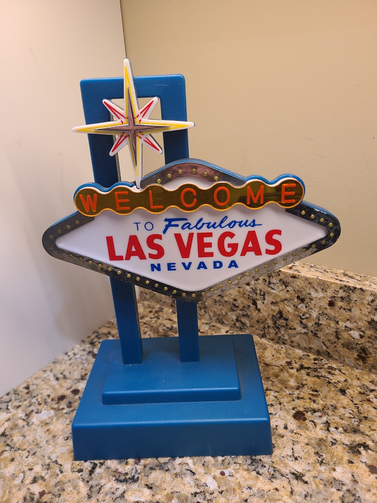 Vintage “Welcome To Fabulous Las Vegas” Light Up Desk Top Sign *READ ...