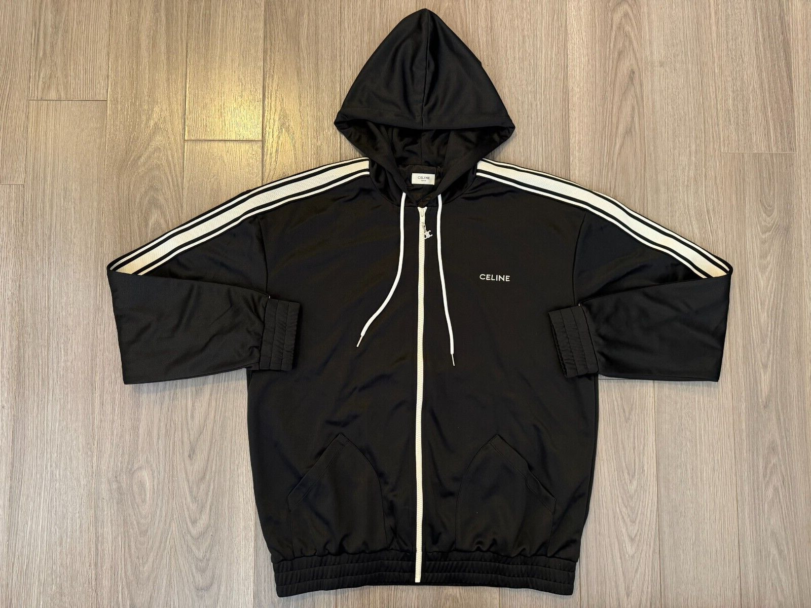 CELINE Tracksuit Jacket in Double Face Jersey hoodie … - Gem