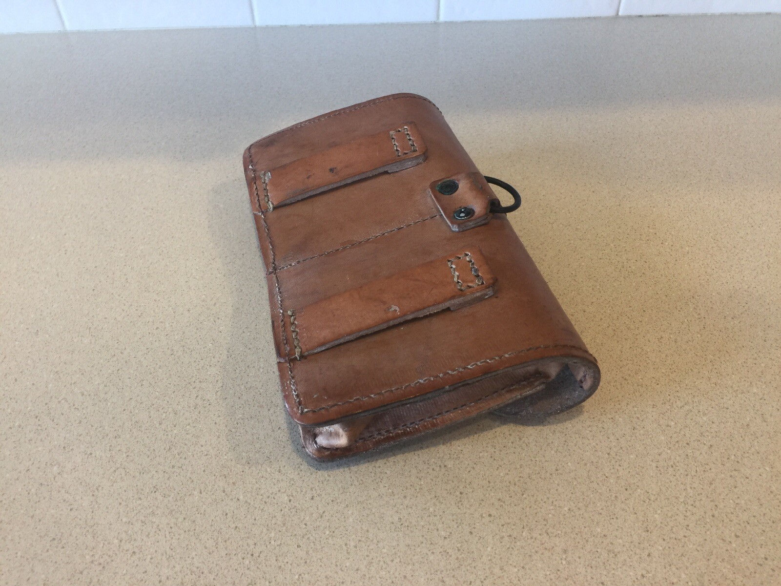 Antique Vintage Leather Ammo Dual Cartridge Rifle Stock Pouch Holder ...