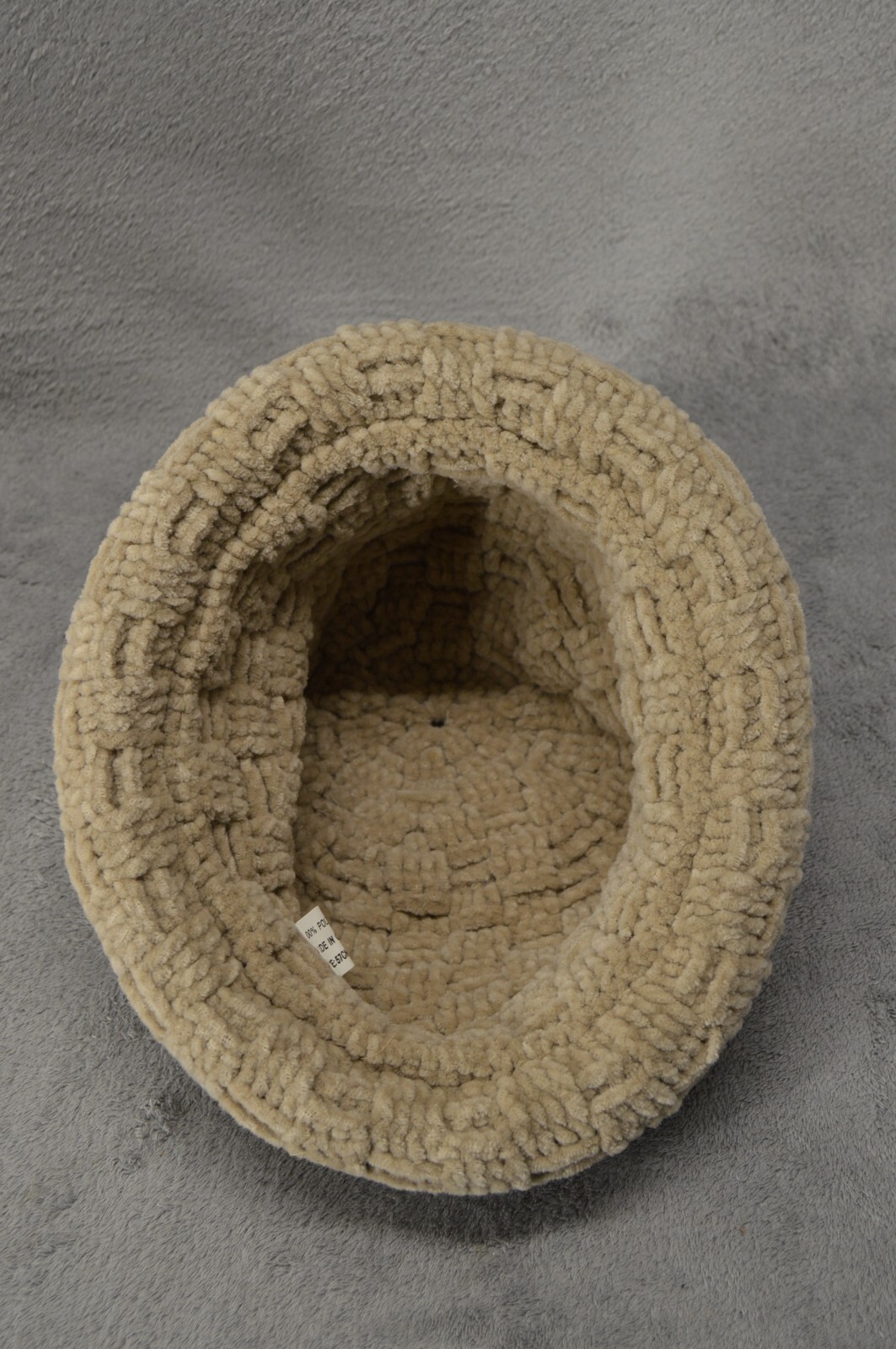 Bowler Hat Womens Medium 57cm Woven Knit Tan Retro 20s Stretch Boho ...