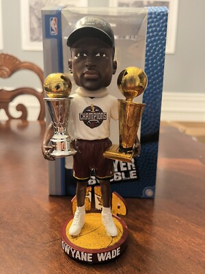 Dwyane Wade Miami Heat Legend Finals Champion & MVP Trophy Bobblehead ...