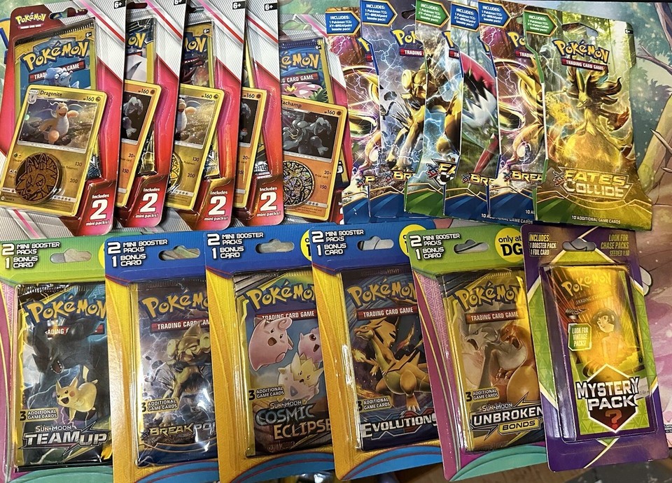 LARGE Pokemon Vintage/ Modern Mystery Box with, Packs, Boxes! , 2017 ...
