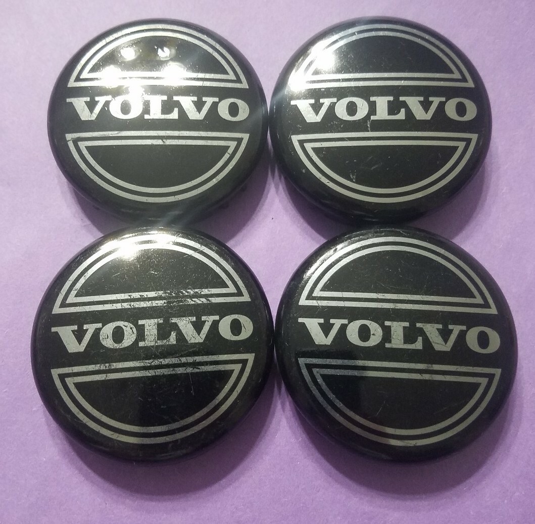 Factory Volvo alloy wheel center caps hubcaps set 86 46379 | eBay