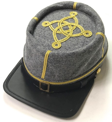CIVIL WAR CONFEDERATE CSA CAPTAIN INFANTRY OFFICER KEPI FORAGE CAP ...