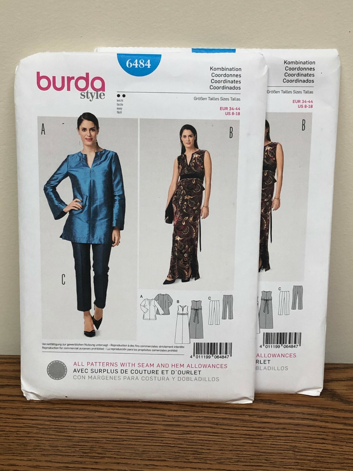 Burda Style 6484 Misses' Evening Separates Size US (8 - 18) | eBay