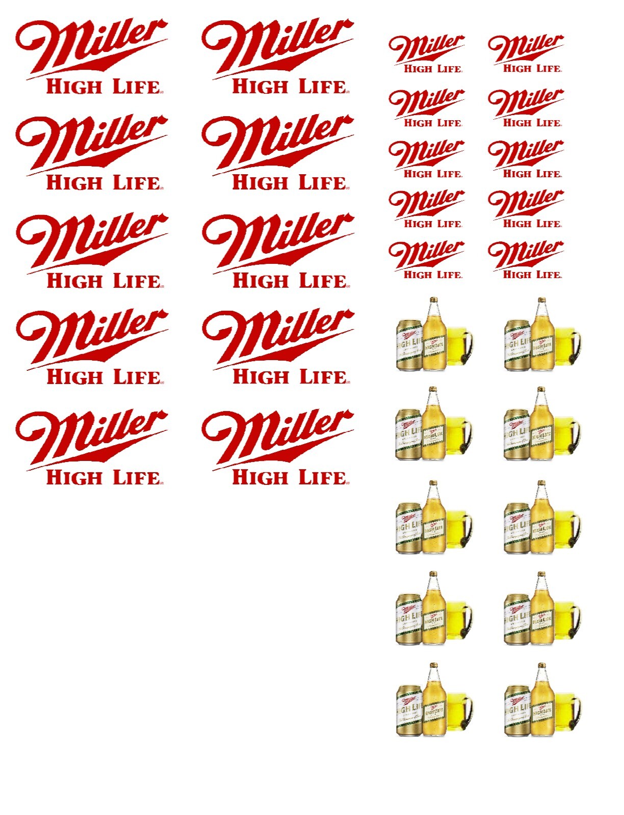 O Scale Truck / Trailer Decals " Miller High Life " | eBay