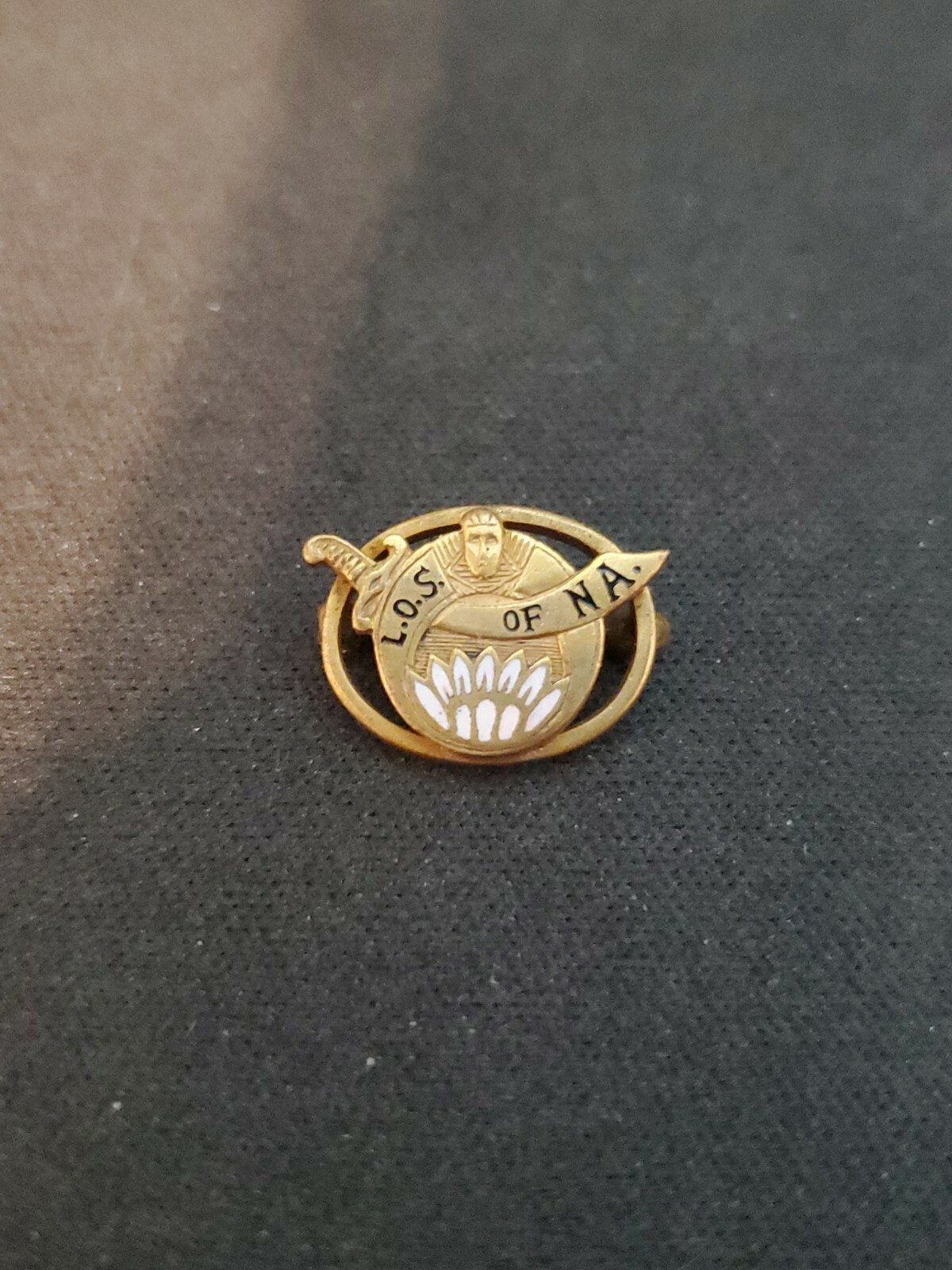 Ladies Oriental Shrine of North America Lapel Pin Brooch LOS of NA Lady ...