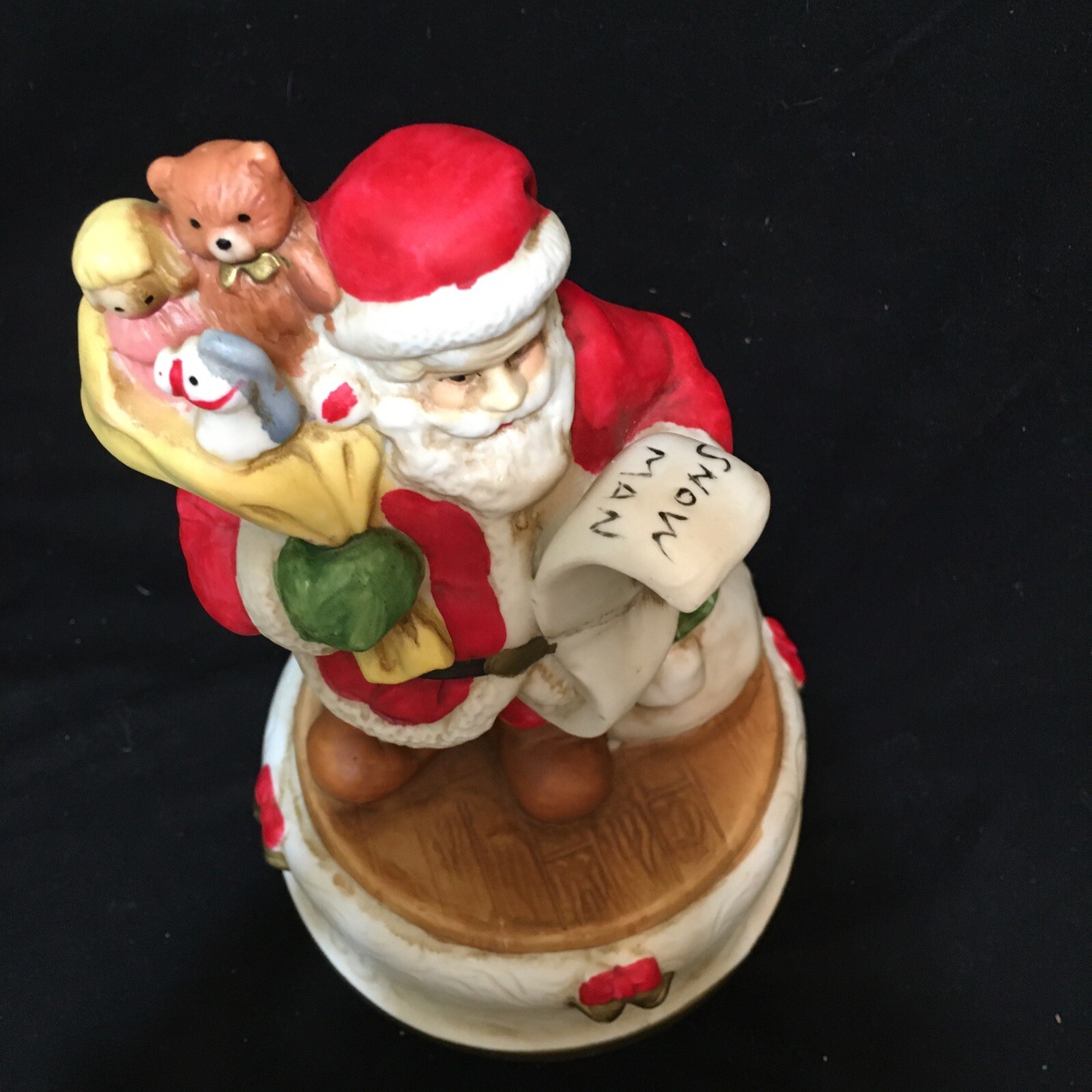 Vintage Share the Joy Musical Santa Claus Plays Santa Claus Is Coming ...
