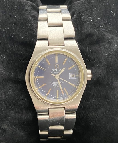 ORIGINAL OMEGA Automatic SEAMASTER Cosmic 2000 Datum blau 25mm Vintage ...
