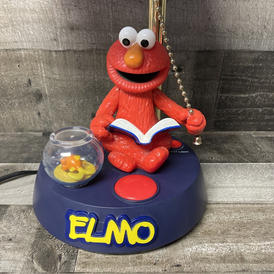 Elmo Animated Talking Lamp Sesame Street Nursery Light with Night Light ...