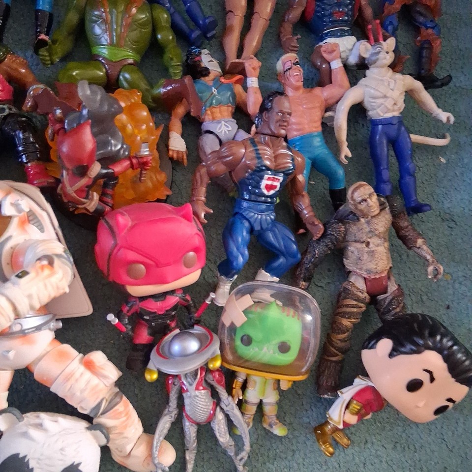 Plastic Action Figures Job Lot Various Brands Various Sizes See Photos ...