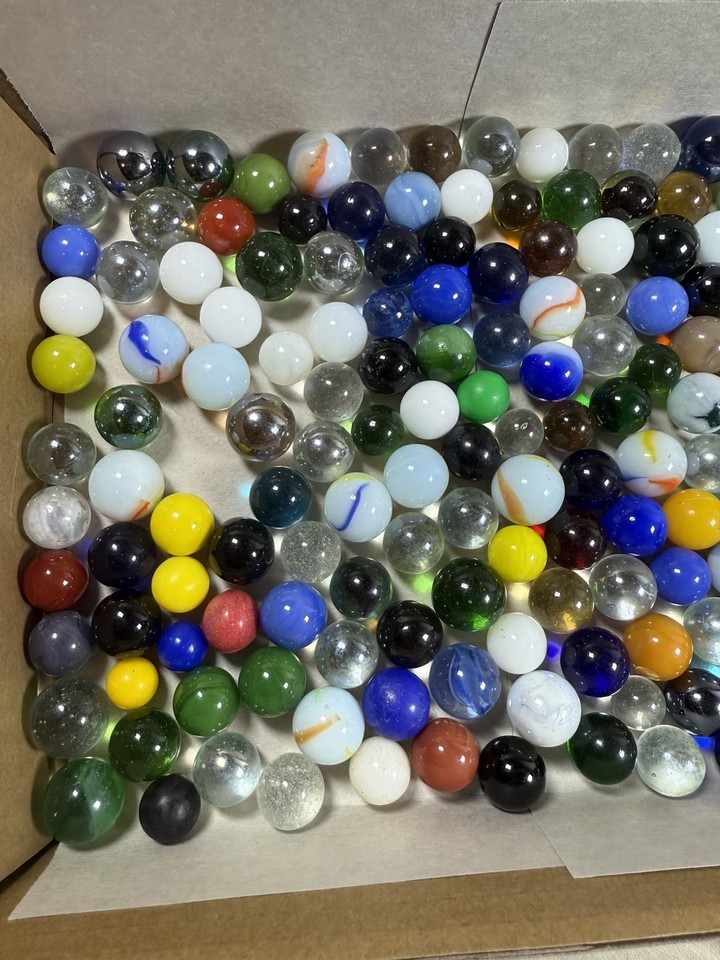 Vintage Estate Marble Lot Mixed, Collectible Glass Marbles | eBay