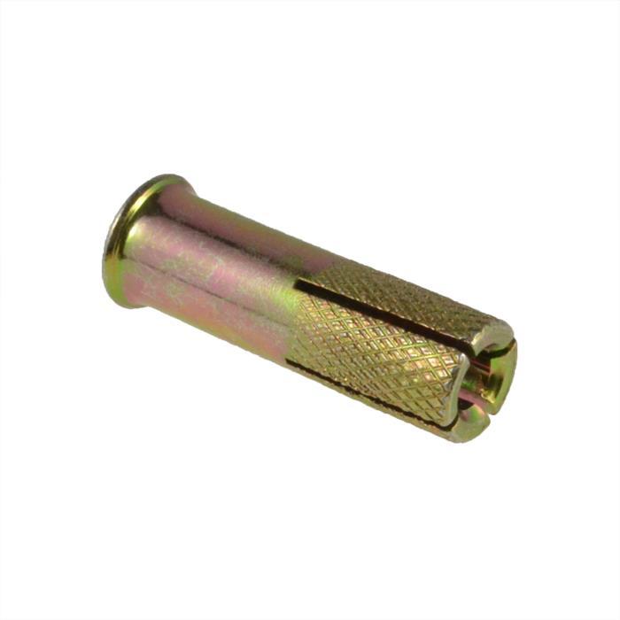 Qty 30 Drop In Anchor M8 (8mm) x 30mm Zinc Yellow LIP KNURLED Body ...