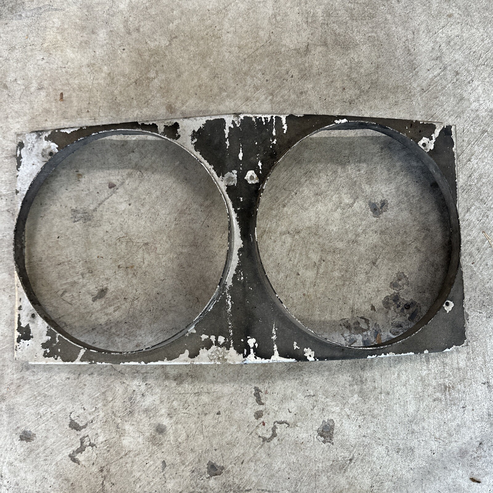 Original Jaguar XKE E-Type Series 1, 2 Radiator Twin Fan Cowl Aluminum ...