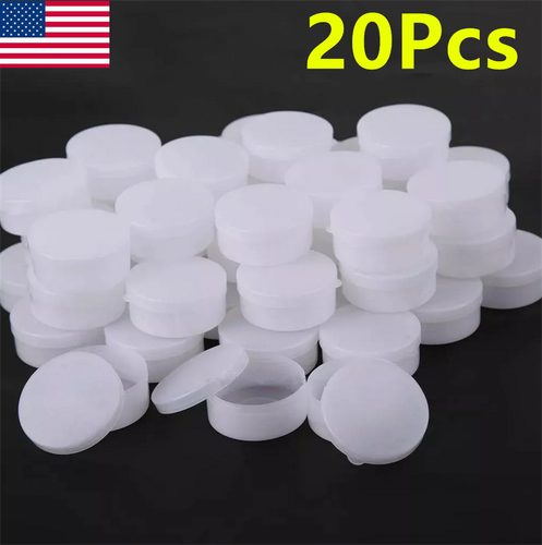 10Pcs White Plastic Cosmetic Sample Container 10 Grams Jars Pot Small ...