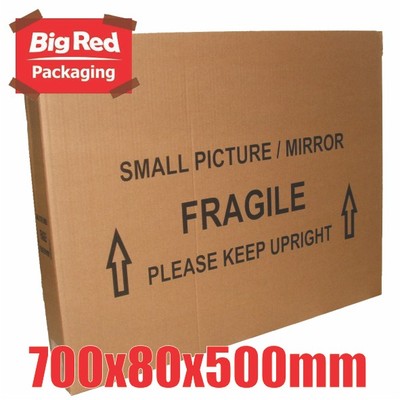 10 x Small Picture Mirror Moving Box 700x80x500mm Cardboard Carton ...