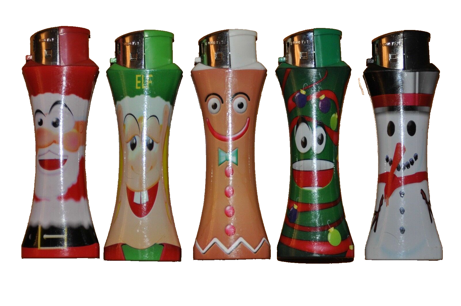 50 CHRISTMAS Lighter / Christmas Curve Lighters /Electronic Refillable ...