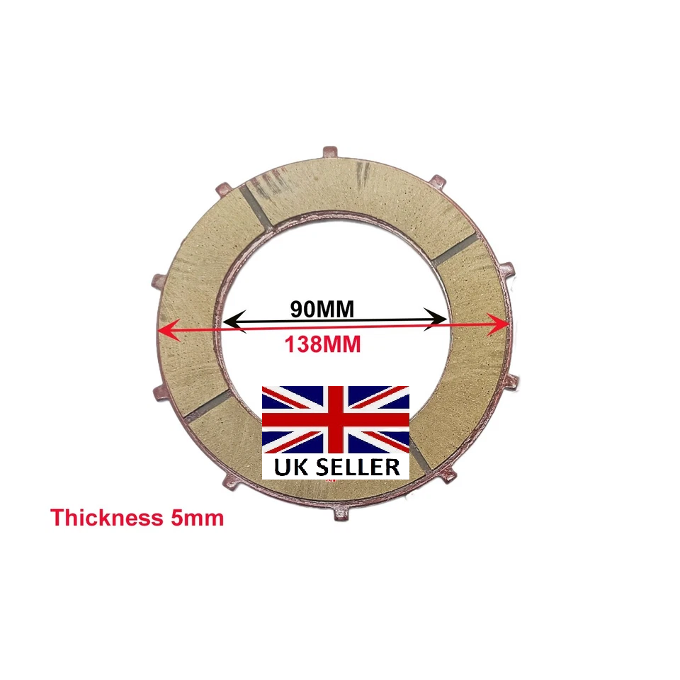 Clutch Friction Plate Set For Royal Enfield Bullet Deluxe Machismo ...