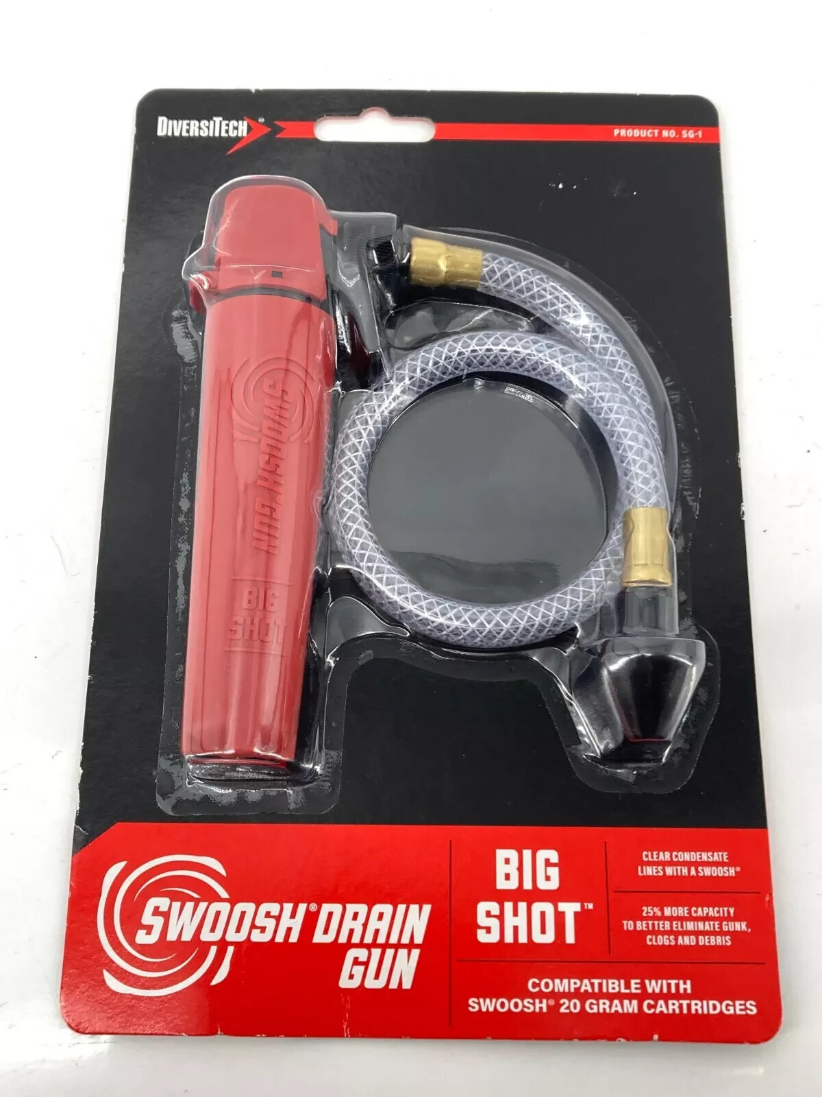 DiversiTech SG-1 20G SWOOSH Drain Gun Big Shot - Condensate Clearing Tool