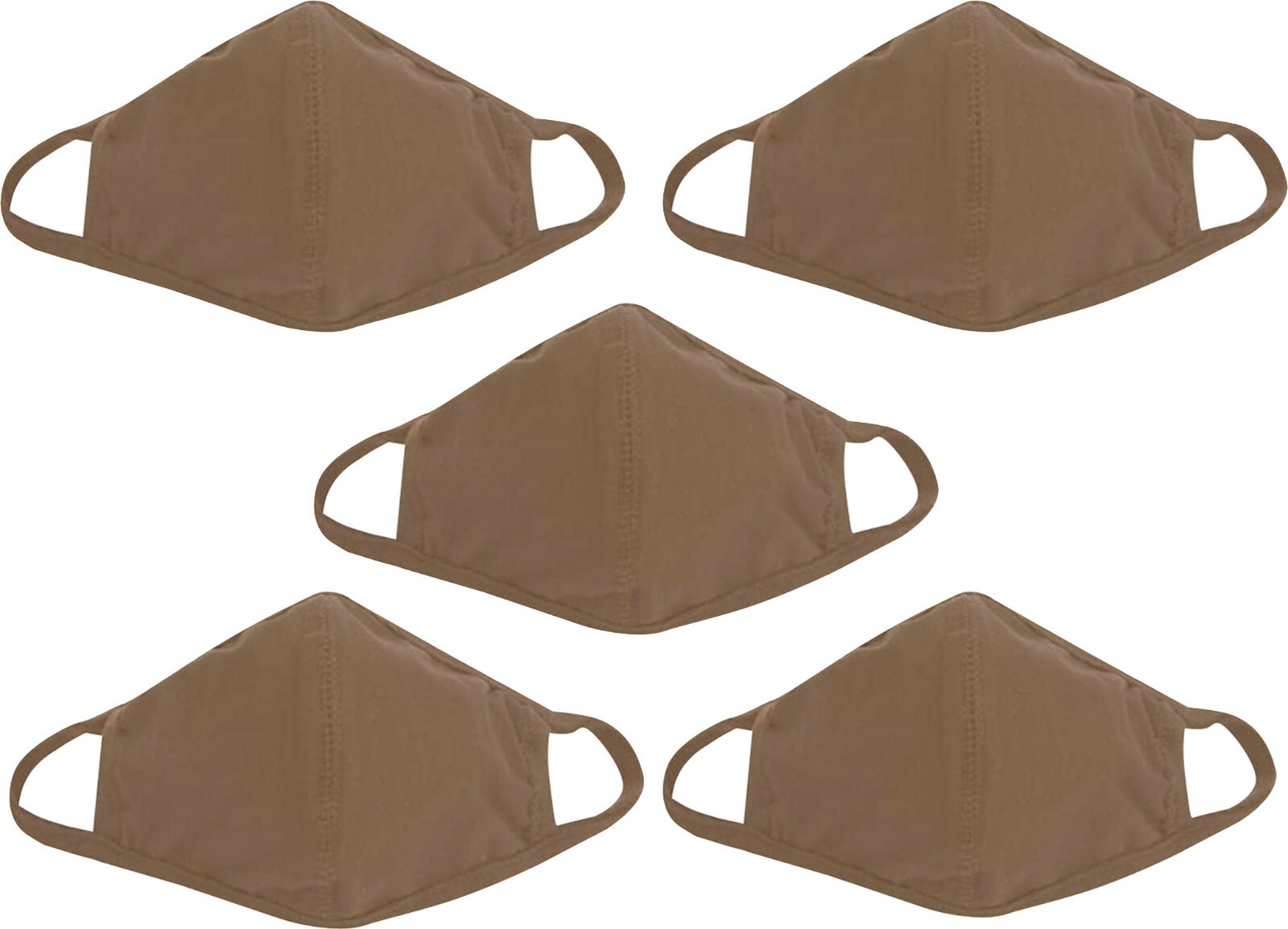 Reusable Face Mask 3 Layer Flexible Soft Durable Face Cover 5-Pack | eBay