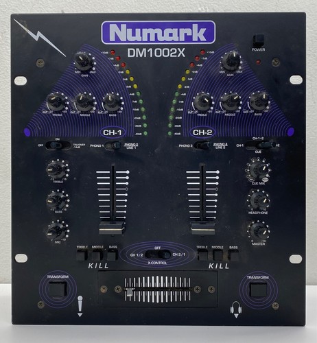 Numark DM1002X Preamp DJ Scratch Mixer Stereo 4 Phono 2 Line UNTESTED ...