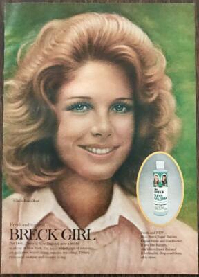 1973 Breck Super Balsam Creme Rinse & Conditioner Print Ad Breck Girl ...